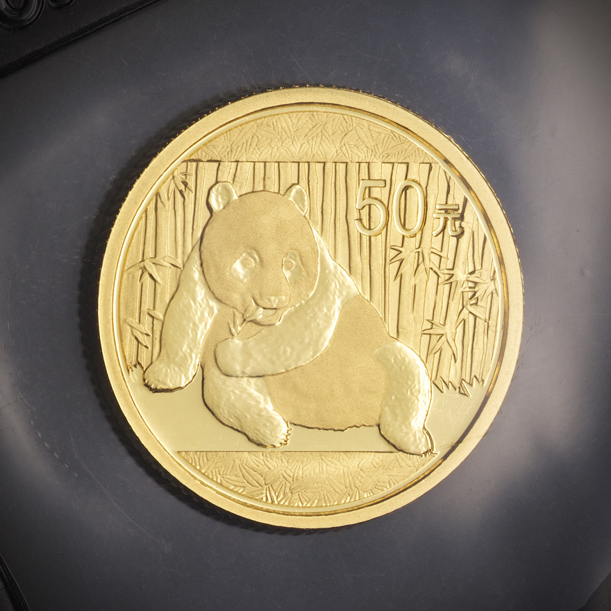 1/10 oz Chinese Panda gold coin - Tavex Sweden
