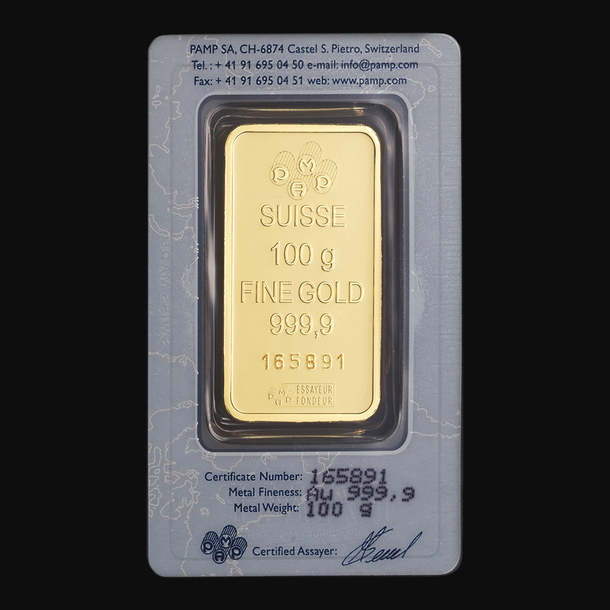 100 gram Guldtacka PAMP Fortuna - Tavex Sweden