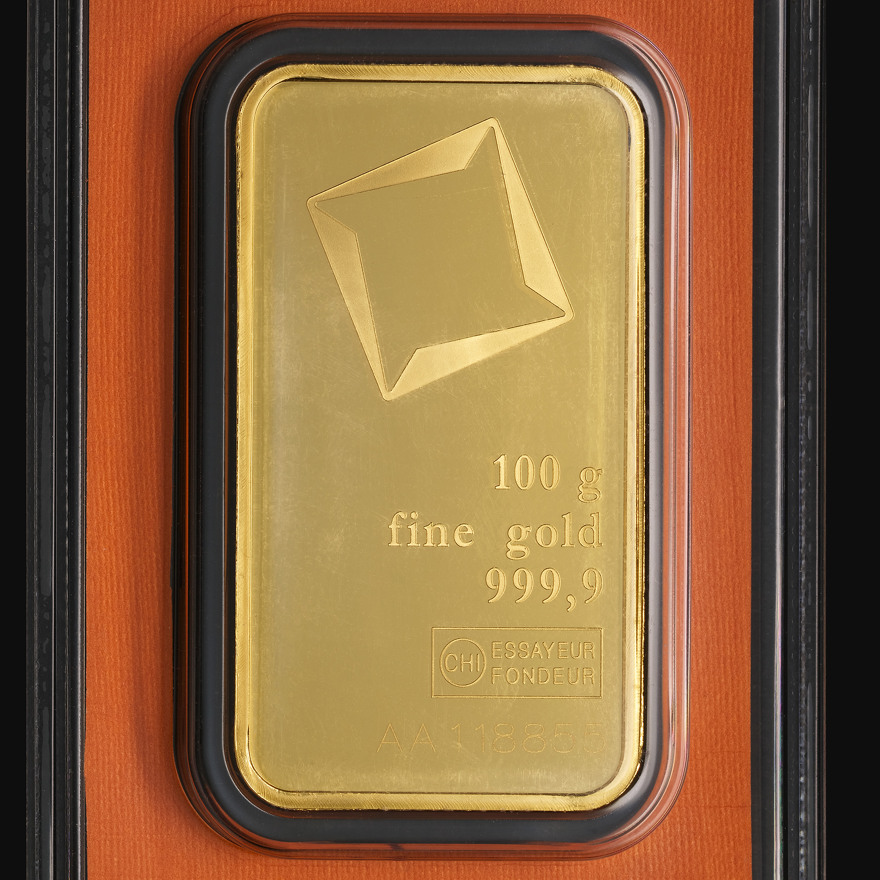100 gram Guldtacka Valcambi Suisse - Tavex Sweden