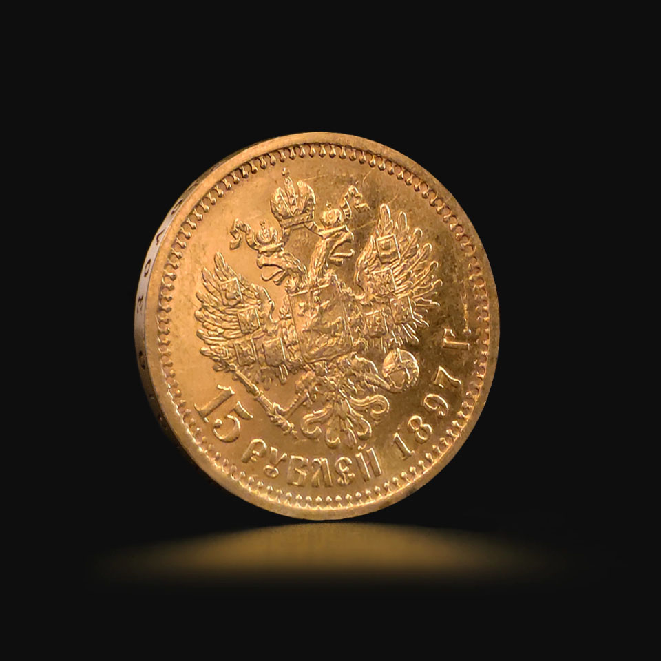 15 Rubles Russian Nikolai II gold coin - Tavex Sweden
